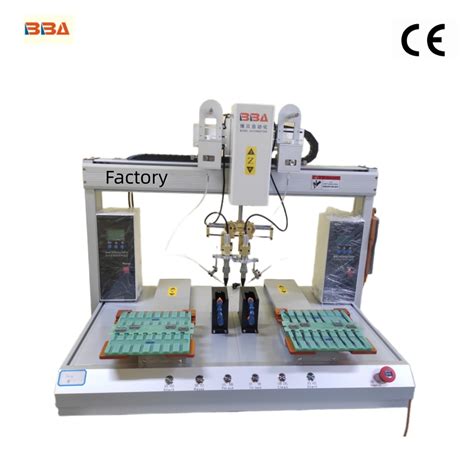 Double Iron Tip Soldering Machine Robotic Soldering System For Pcb