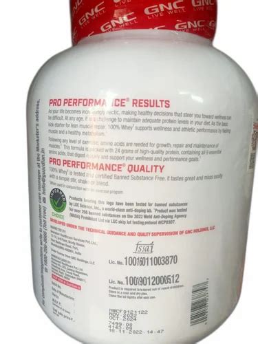 181kg Gnc Pro Whey Protien At Rs 4200piece Whey Protein In Bareilly