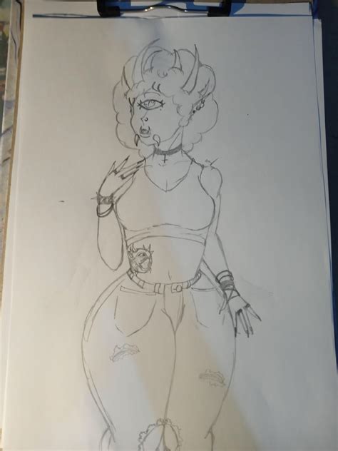 Hello Guys I Drew The Cacodemon As A Monster Girl Hope She Is Nice R Doom