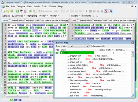 Contrast Docs Compare Suite