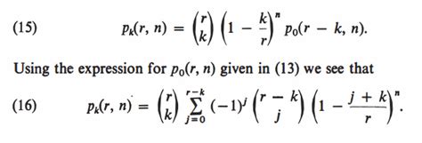 Probability Quick Question On Simplifying Expression With Summation