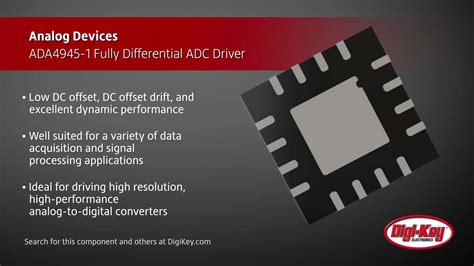 Ada4945 1 Adc Driver Analog Devices Digikey