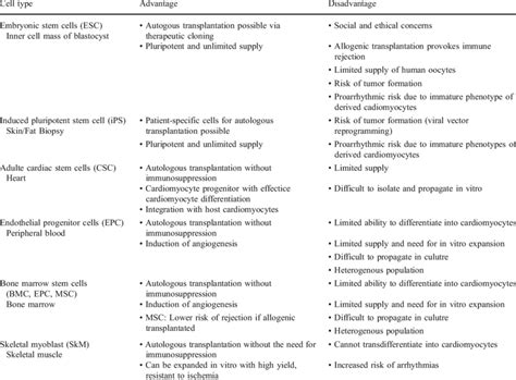 Pros And Cons Of Different Stem Cell Types Suitable For Personalized