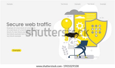 Secure Data Transmission Concept Access Right Stock Vector Royalty Free 1901029108 Shutterstock