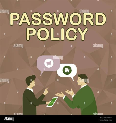 Text Caption Presenting Password Policy Business Concept First Line Of Protection Against Any
