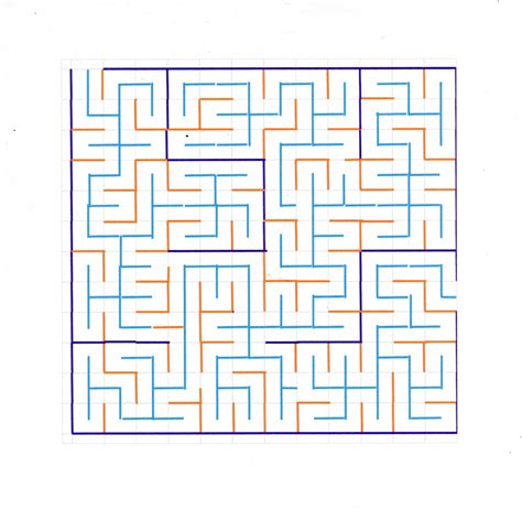 12 X 12 Fractal Maze Embedded In 4 X 4 Maze Format R Mazes