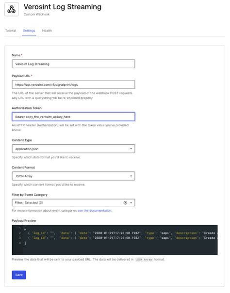 Auth Custom Webhook Page