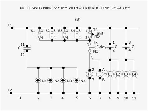 Secret Diagram Multi Switching System With Automatic Time Delay Off MSTDO
