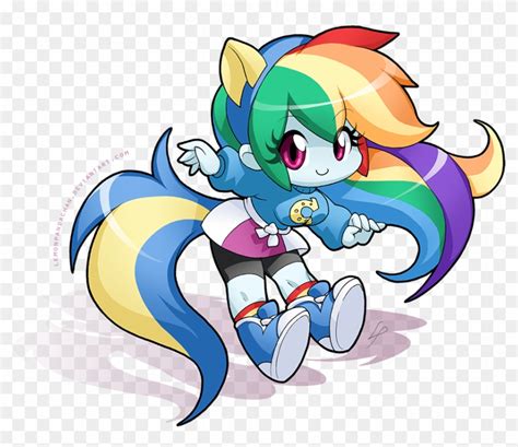 Chibi Rainbow Dash Mensch Rainbow Dash Human