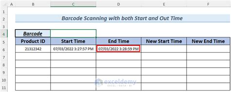 Barcode Scanner Entry In An Excel Database With Timestamp 3 Examples