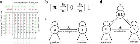 Modeling A Hebbian Learning Of Two Pattern Associations U µ → V µ µ Download Scientific
