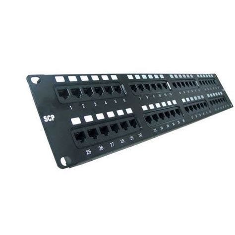 Order 348 6 By Scp 48 Port Loaded Cat6 Utp Patch Panel 2ru Us Mega Store