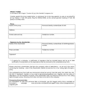 Proxy Doc Template PdfFiller