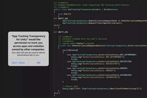 GitHub Balaso Software App Tracking Transparency For Unity Later This Year Apple Will Require