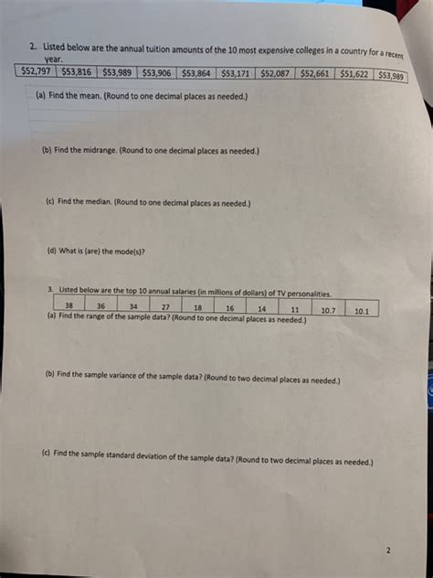 Solved Chapter 3 Statistics For Describing Exploring And