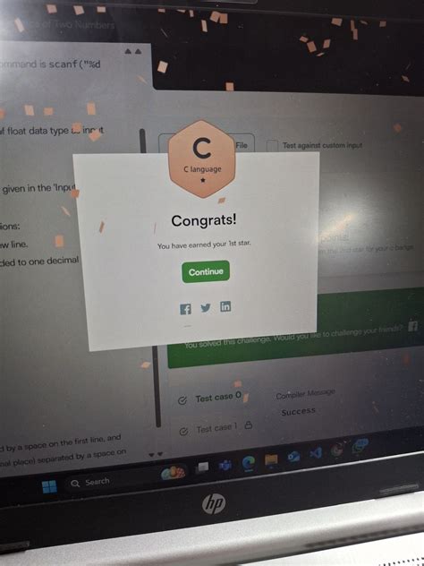 Earned A Star On Hackerrank A Milestone In Coding Journey Abhinav