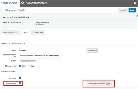 Real Time Notifications With Alma Webhooks Ex Libris Developer Network