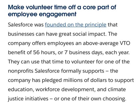 Salesforce Offers 56 Hours Of Volunteer Time Annually Naman Dalmia Posted On The Topic Linkedin