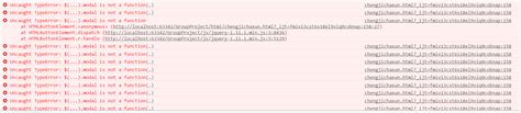 Javascript Uncaught Typeerror Modal Is Not A Function At
