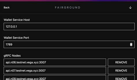 Support Network Configuration · Issue 347 · Vegaprotocolvegawallet Desktop · Github