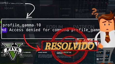 Erro Access Denied Fivem Como Resolver Youtube