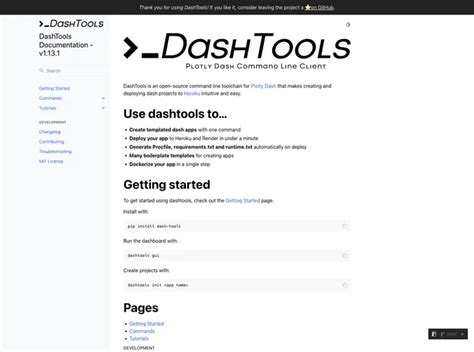 Dash Tools
