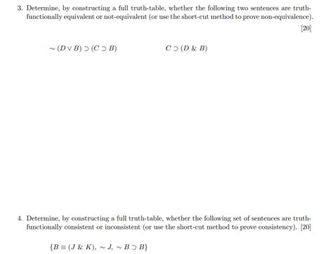 3 Determine By Constructing A Full Truth Table