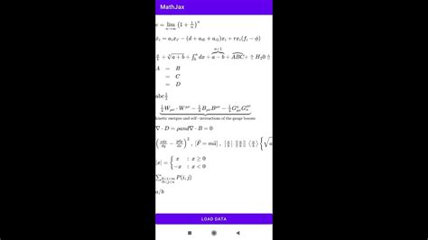 Android Math Latex Equations MathJax YouTube