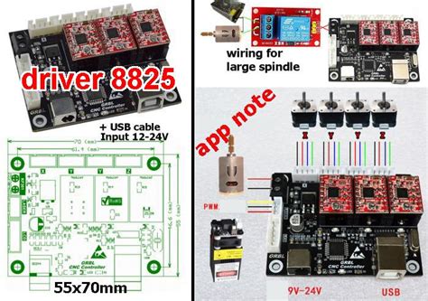 Jual 3 Axis Usb Cnc Laser Controller A4988 Motor Driver Mini Laser