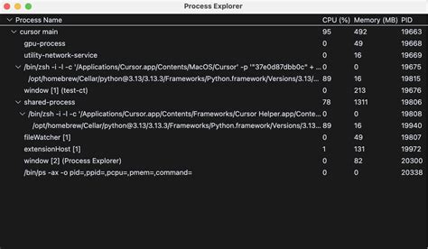 Cursor Spawns High Cpu Python Processes On Startup Even When No Python Files Are Open And