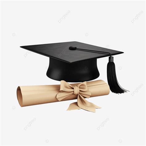 졸업 모자 및 인증서 3d 일러스트 표현 3d 3d 렌더링 Png 일러스트 및 이미지 에 대한 무료 다운로드 Pngtree
