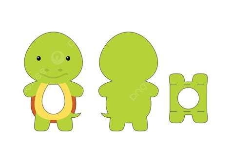 Turtle Egg Holder Template With Color Scheme And Packaging Design