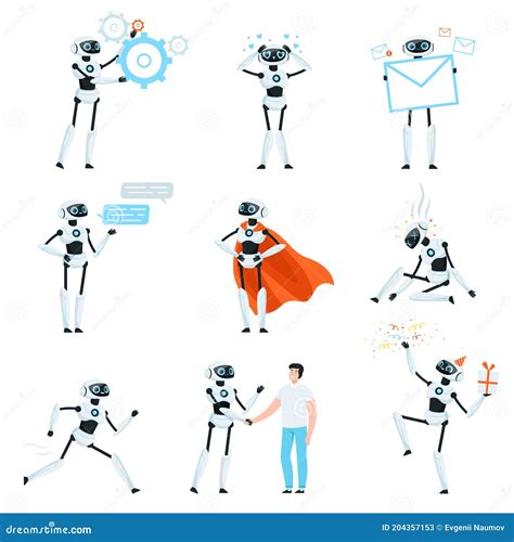 Modern Robot As Programmable Machine Carrying Out Series Of Actions