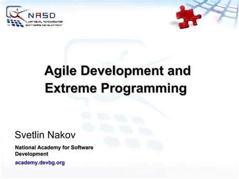 Agile Methodologies And Extreme Programming Svetlin Nakov Ppt
