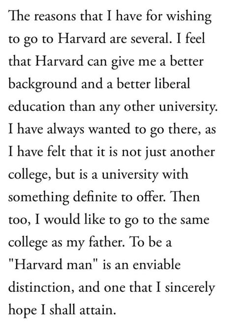 Jfks Harvard Application Essay Rpresidents