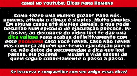 Como Fazer Uma Mulher Gozar Muito RÁpido Passo A Passo