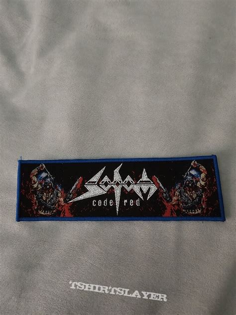 Sodom Sodom Code Red Strip Patch Daniboi513s Tshirtslayer