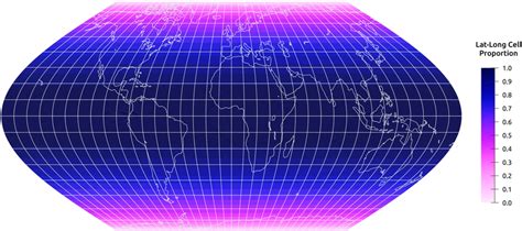 The Area Of Raster Pixels In The Wgs84 Coordinate Reference System Download Scientific Diagram