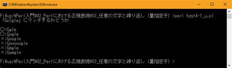 Perl正規表現の使い方 任意の文字と繰り返し量指定子
