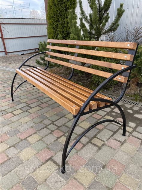 Лавка садова ЛОФТ 20 20 мм 83 70 150 см продаж ціна у Калуші Лавки від Svit Dekor