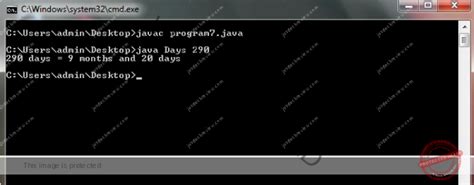java program to convert given number of days into months and days