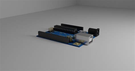 D Model Arduino Uno Board Model R VR AR Low Poly CGTrader