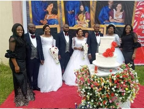 Lovely Wedding Photos As Triplets Marry Triplets On The Same Day In