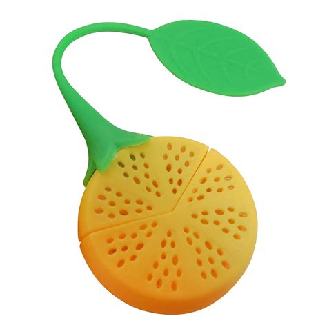 Generic Silicone Strawberrylemon Design Loose Tea Leaf Strainer Herbal