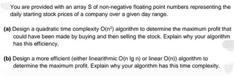 Solved You Are Provided With An Array S Of Chegg