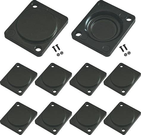 Penglin 10pcs Panel Mount Blank Plate D Series Metal Rack Mount Plate For Chassis