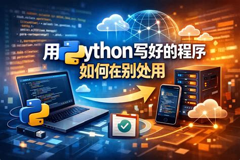 用python写好的程序如何在别处用