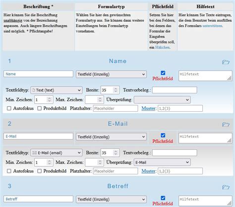 Formular Generator