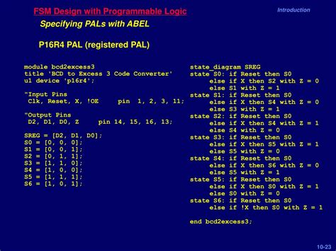Ppt Chapter 10 Finite State Machine Implementation Powerpoint Presentation Id 5787436