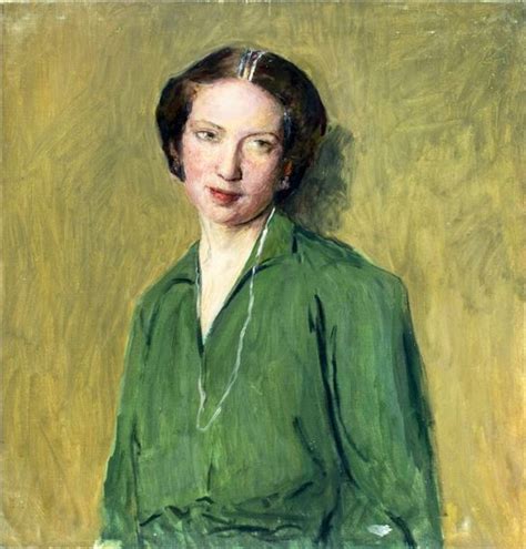 Helen Savier Dumond Portrait Of Woman In Green Mutualart